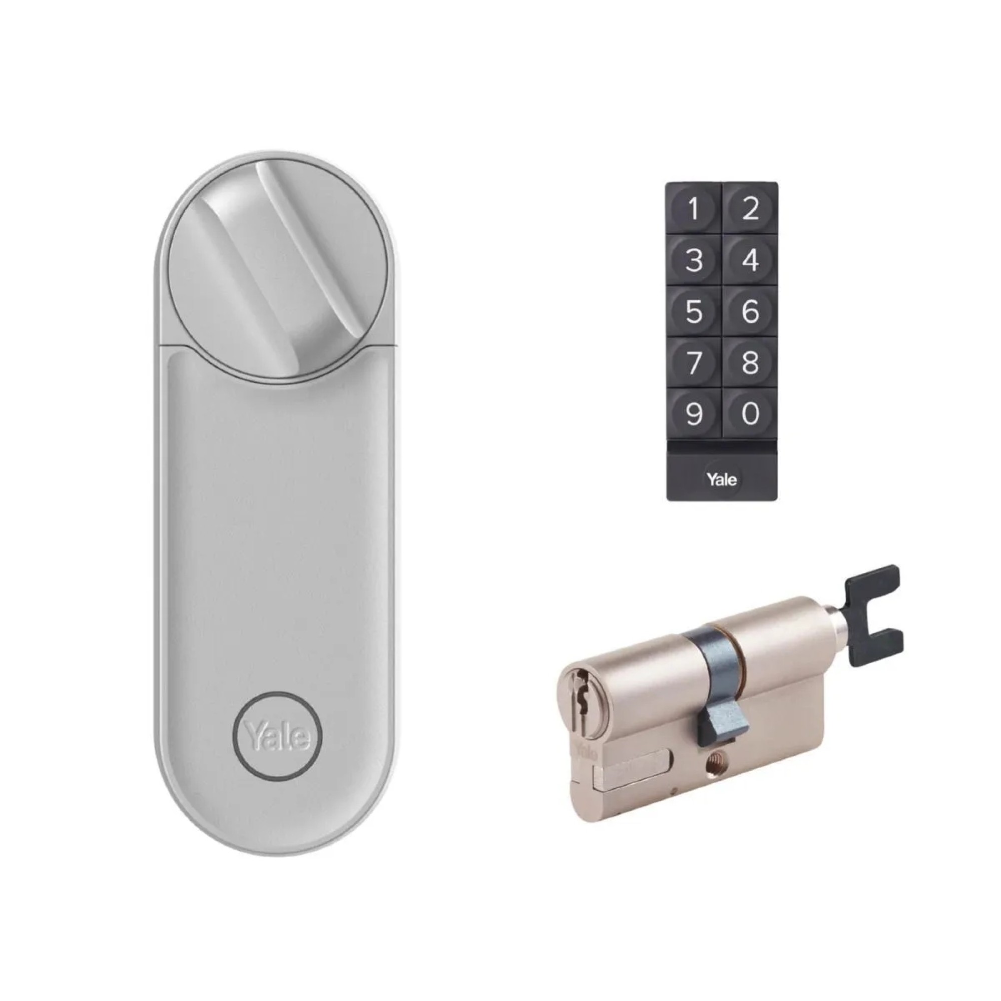 Yale Linus® Set - Akıllı Kilit L2 Gümüş, Ayarlanabilir Silindir ve ...